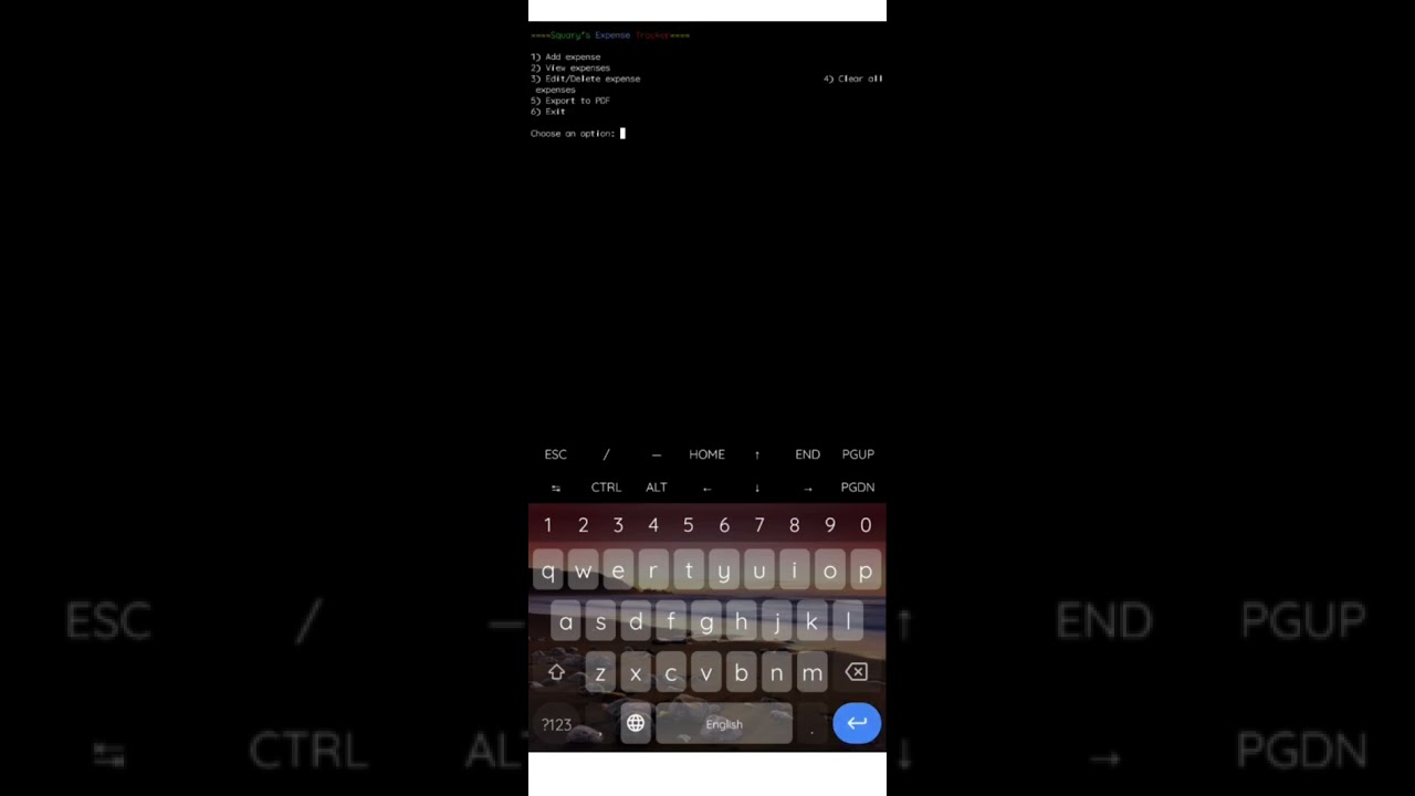 Squary5928's Expense Tracker demo!