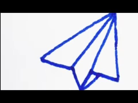 how to draw paper plane