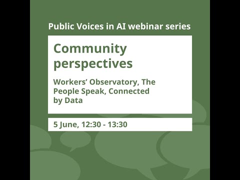Public Voices in AI: Community perspectives webinar