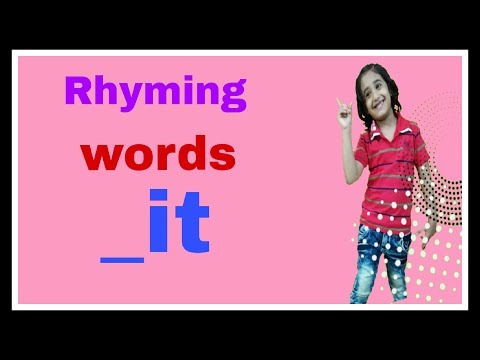 It rhyming words ll rhyming words end with sound it ll