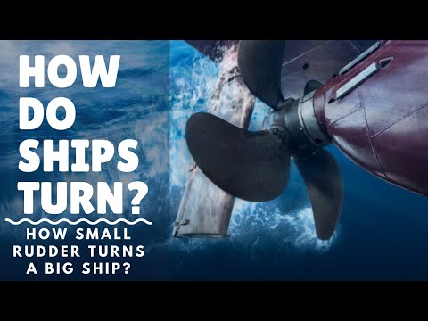 How Does a Ship Turn in Water? #rudder #ship #shipturn