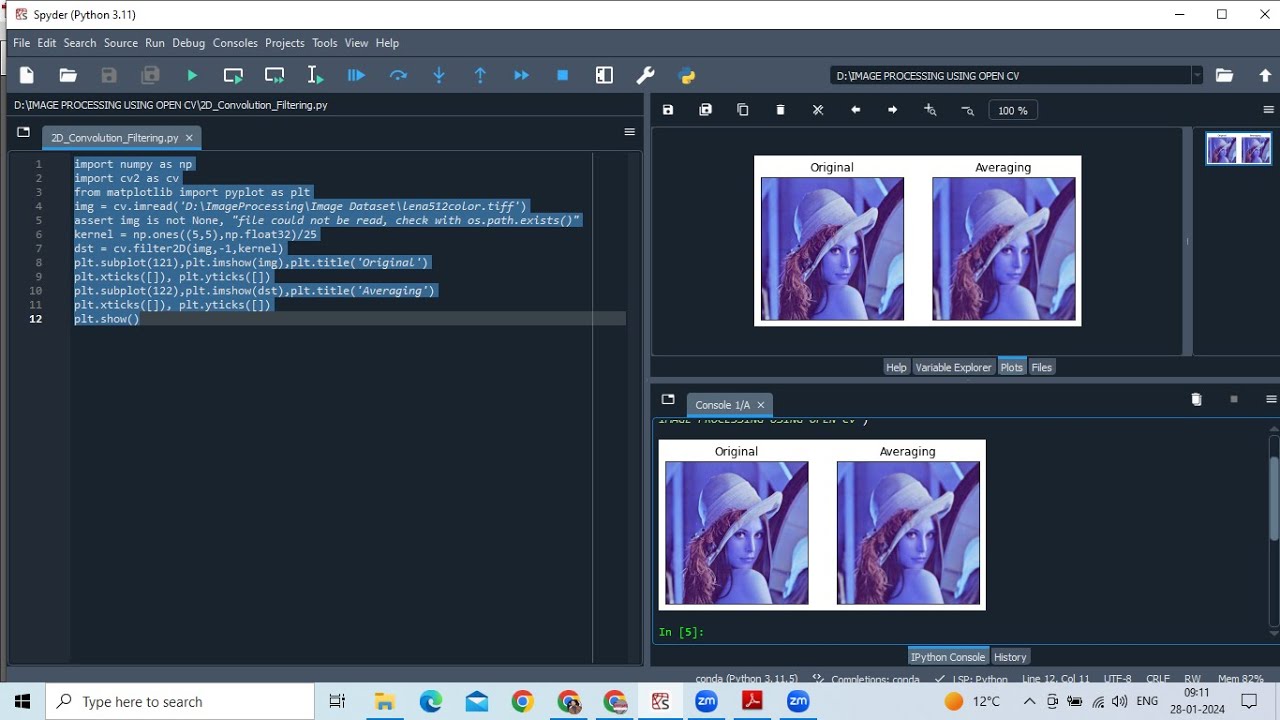 2D Convolution ( Image Filtering )in OpenCV using Python | Kernel in Details