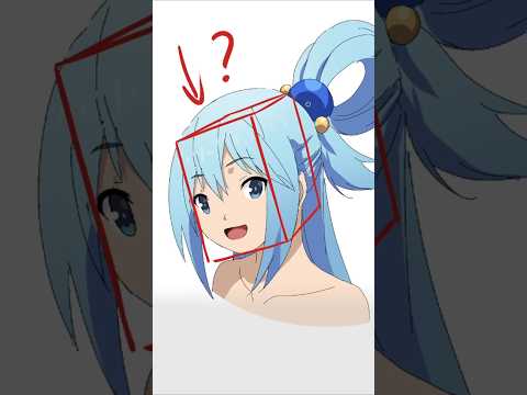 Mistake When Drawing Head - Quick Art Tips #art #sketch #shorts #tutorial #drawingtutorial #anime