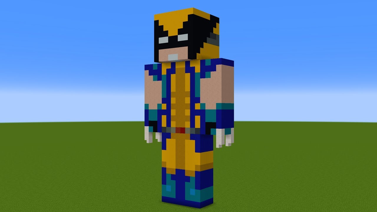 Minecraft Tutorial: How To Make A Wolverine Statue 