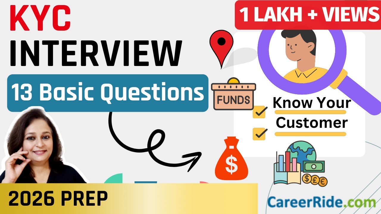 KYC Interview Questions & Answers for 2026  - Freshers & Experienced ✅ | KYC Analyst | KYC Officer