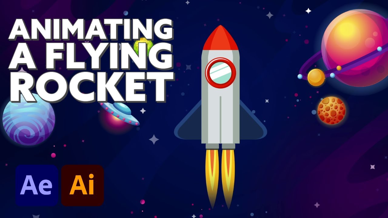 Animating a Flying Rocket through Space | After Effects Tutorial