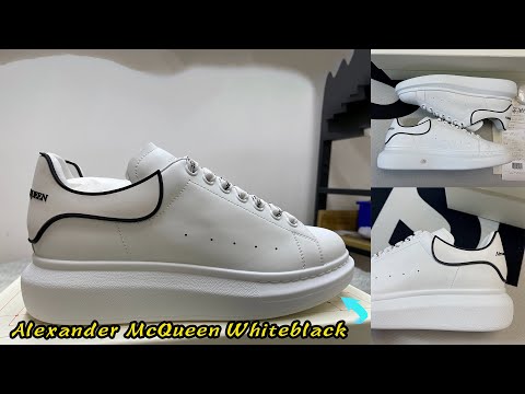 Alexander Mcqueen White and black heel sneakers review