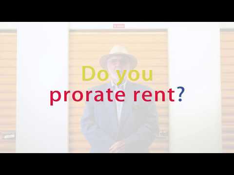 Do you prorate rent?