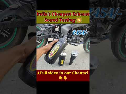 Testing Sound of India's Cheapest Exhaust 😱 #exhaustmodified #ns160