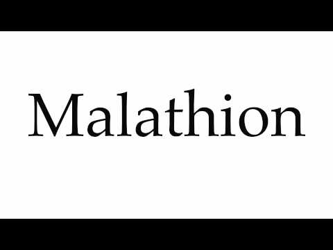 How to Pronounce Malathion