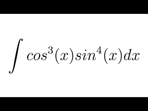 Integral of cos^3(x)sin^4(x) - Integrals ForYou