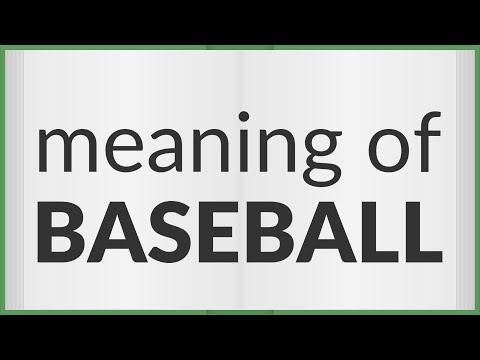 Baseball | meaning of Baseball