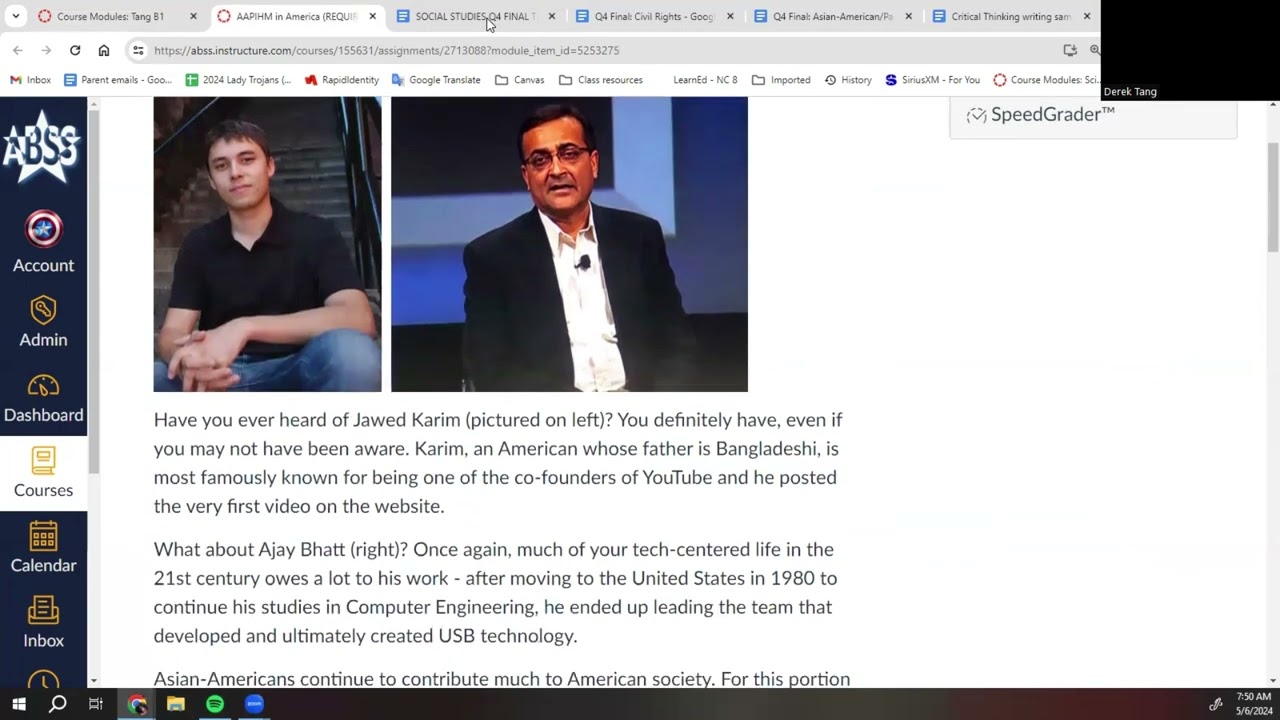 Final project instructions