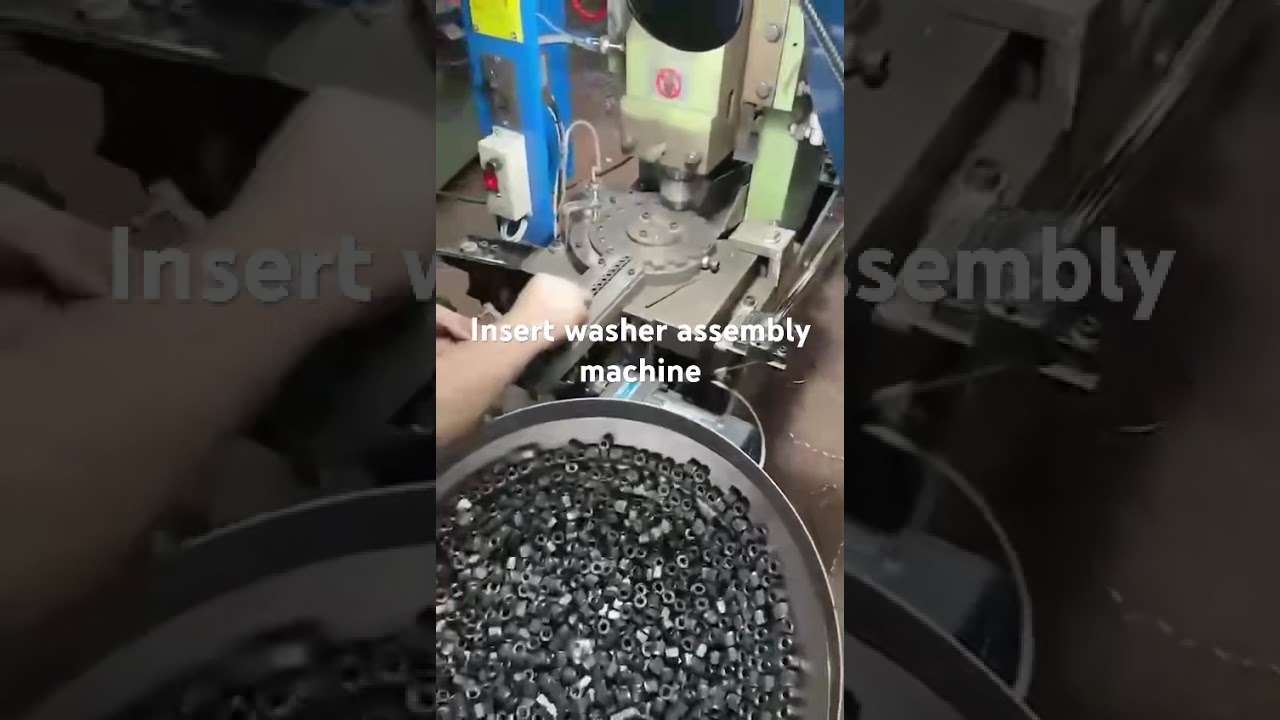 Nylon washer  insert machine assembly machine