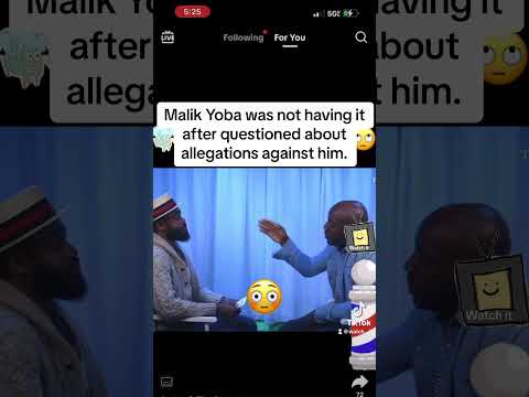 😳Malik Yoba storms out interview #allegations #accusations #celebrity