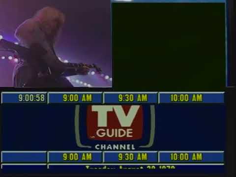 TV GUIDE CHANNEL Software running on an AMIGA 500
