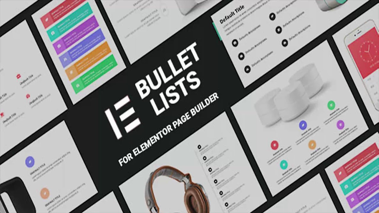 Bullets Lists Addons for Elementor Page Builder | Codecanyon Scripts and Snippets