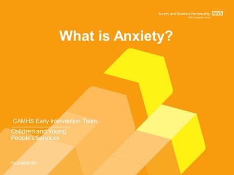 What is Anxiety? Helping you to support your child