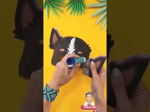 Dog mask #shorts #craft #kids