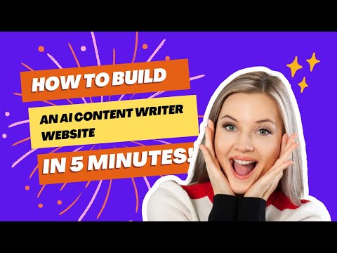 How to Build an AI Content Writer Website in 5 Minutes! | QuickAI SAAS