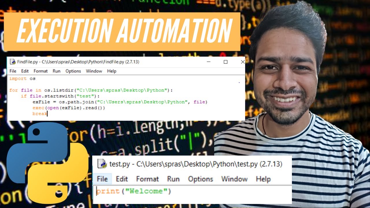 Execute Python file using another Python file | Automating Execution | Python Automation