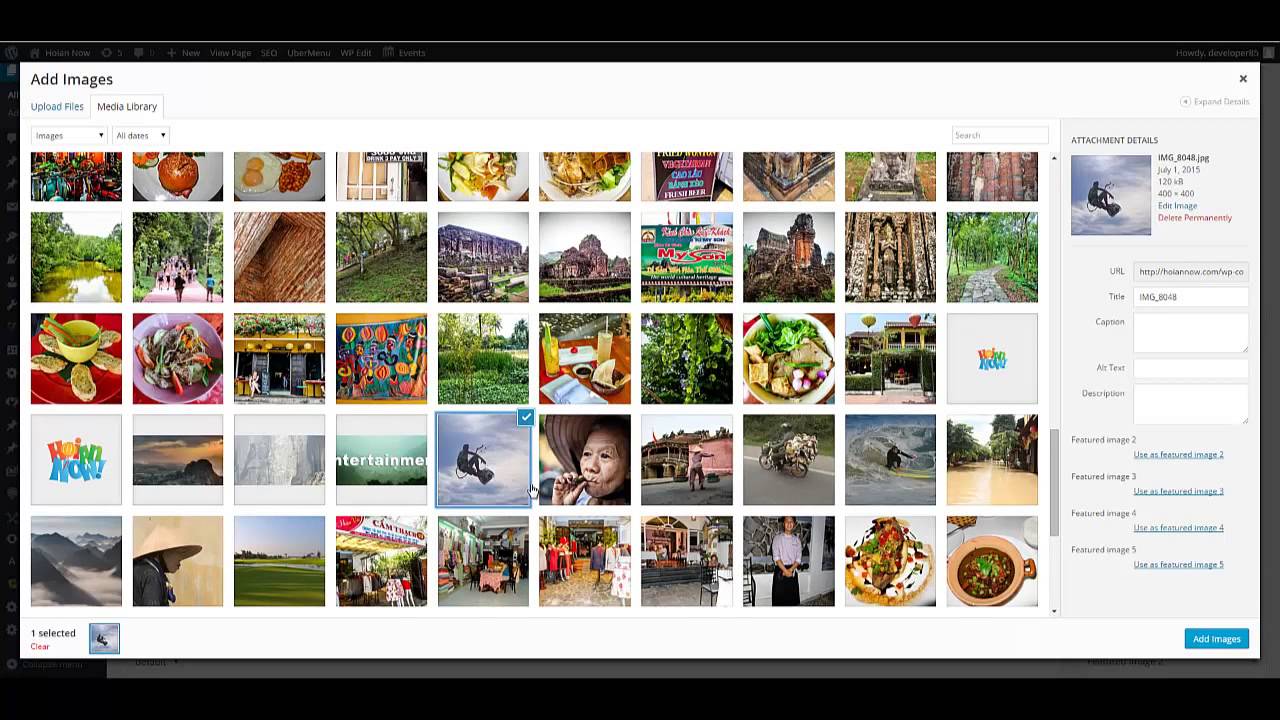 How to create a gallery in Visual Composer in Wordpress