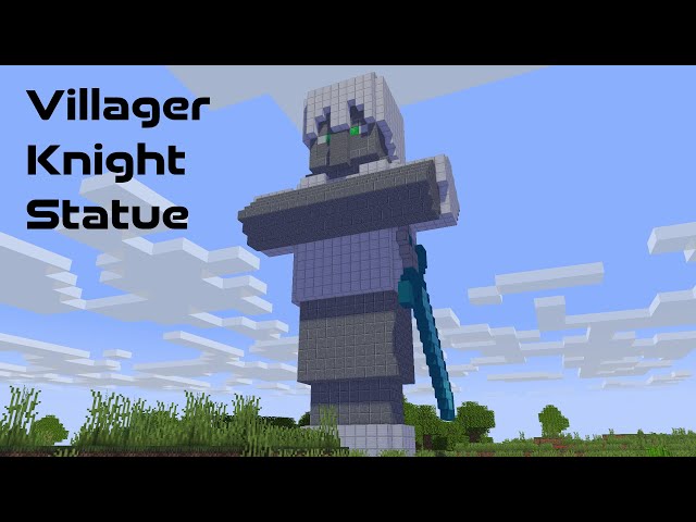 Villager Knight statue Minecraft Map