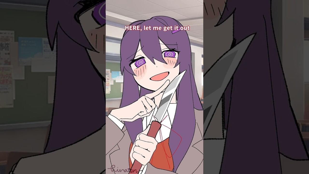 Yuri's Red Flag🚩 #animation #ddlc