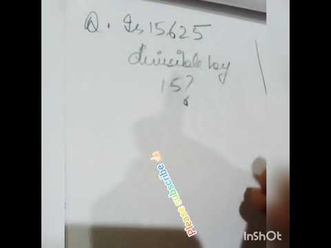 Which of the numbers have 15 as their factor- 15625 or 123015? #Class6chapter3Playing withnumbers
