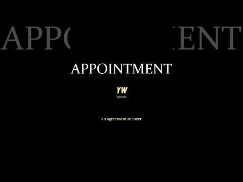 Appointment # How to pronounce and meaning of the word #learnenglish #vocab #vocabulary #english