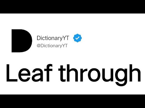 Leaf through Meaning in English