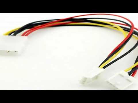 1pc 4 Pin Molex to Dual 4 Pin Floppy PC Power Y Splitter Adapter Connector Cable for Floppy Drive FD