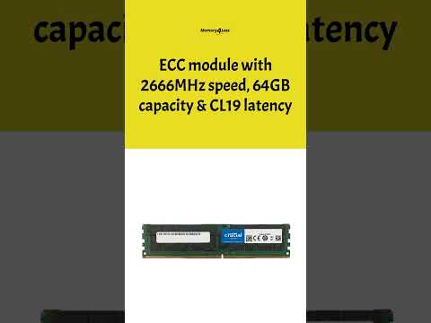 CT64G4LFQ4266 Crucial PC4-21300 DDR4-2666MHz ECC CL19 288-Pin LRDIMM 1.2V Quad Rank Memory Module