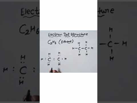 Trick || Electron Dot structure|| ethane C2H6|| class 10