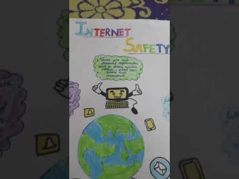 Internet safety poster #vaishnavi #shorts 😄😄
