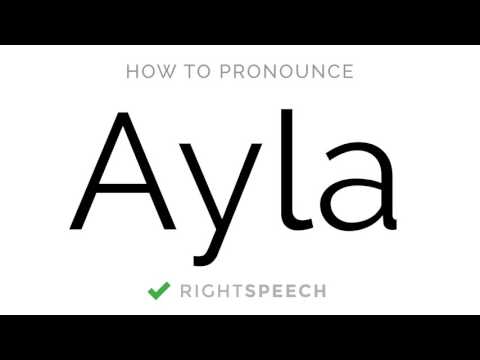 🔴 Ayla - How to pronounce Ayla - American Girl Name