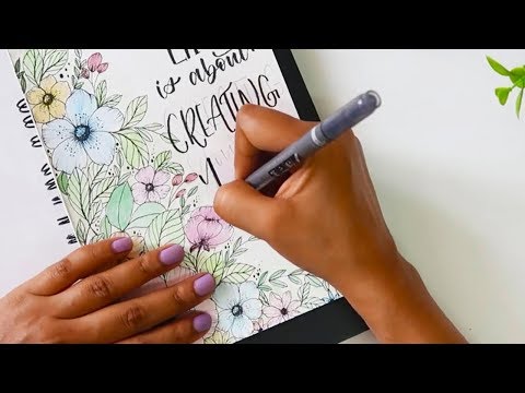 Watercolor Card + Calligraphy | DIY Card Ideas