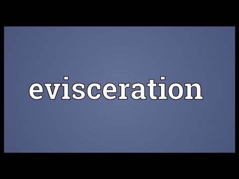 Evisceration Meaning