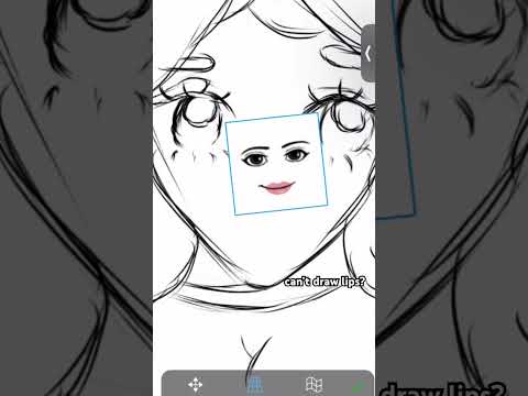 can’t draw lips? USE THIS HACK! FREE AT tickletimpson.com! #viral #ibispaintx #art #funny #shorts