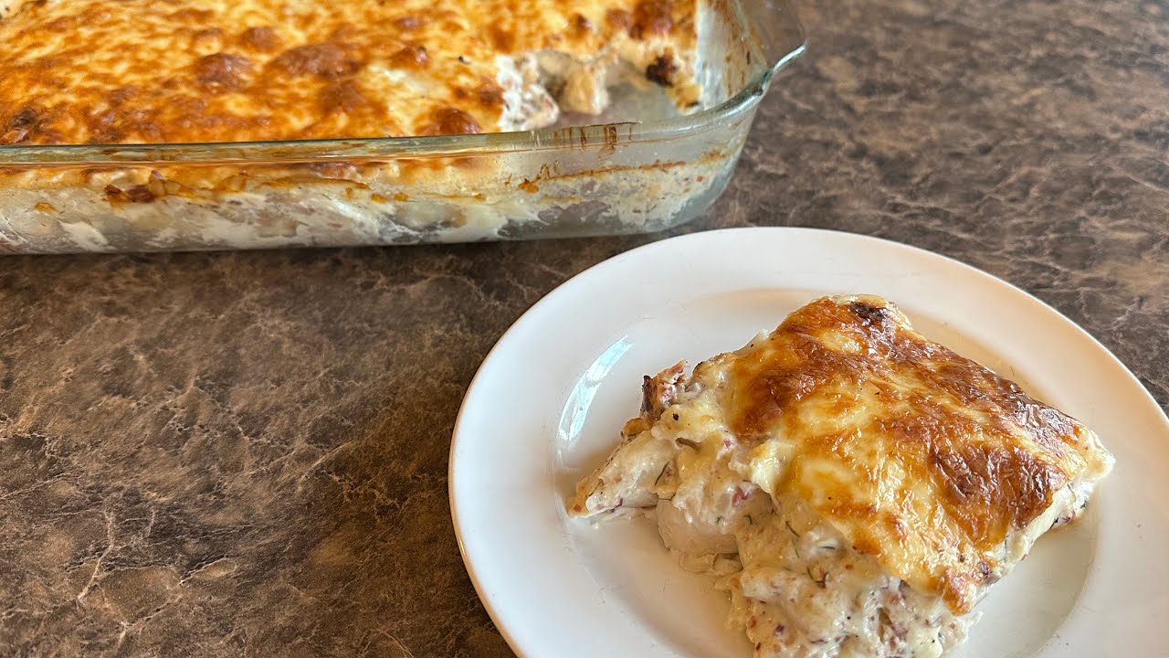 The Creamiest, Cheesiest, Most Crave-Worthy Crack Chicken Casserole #Keto #LowCarb