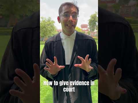 How to give evidence in court #law #lawyer #legal