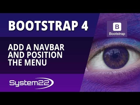 Bootstrap 4 Basics Add A Navbar And Position The Menu