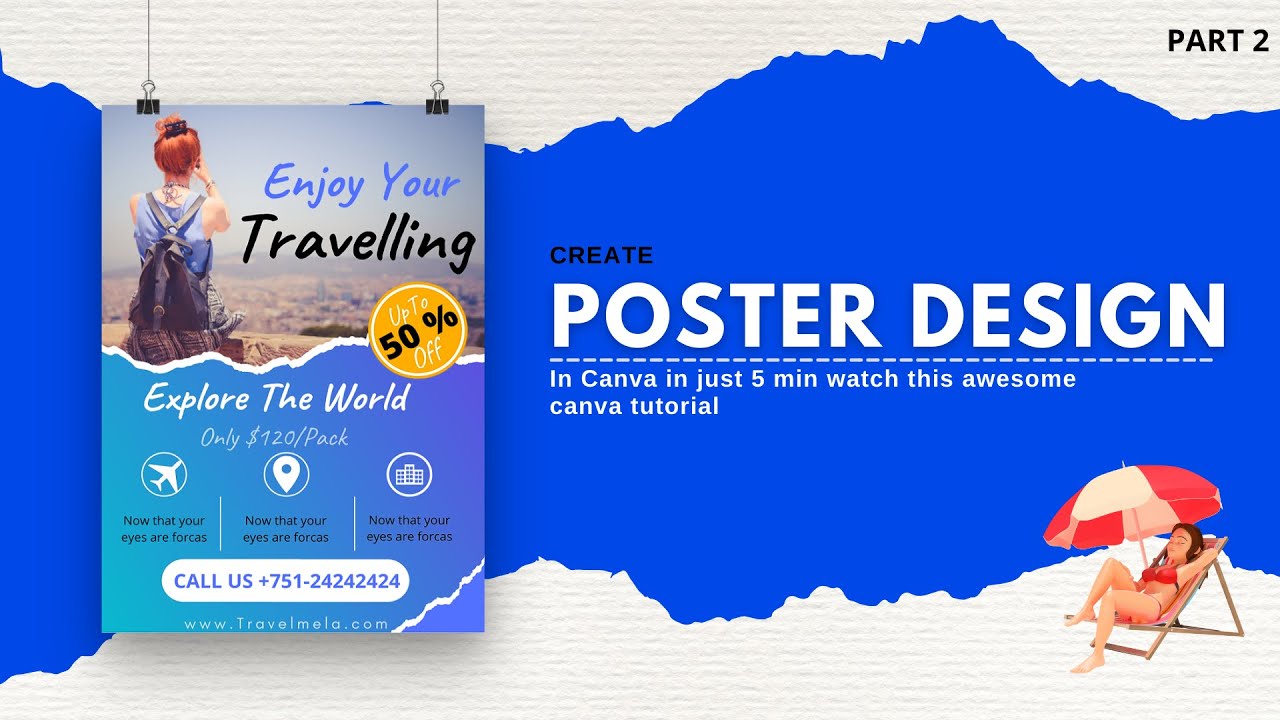 Desain Poster dengan Canva | Desain Flayer | Desain Agen Pariwisata | Designtalk |