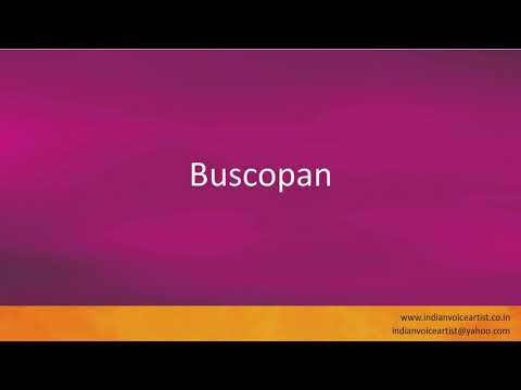Pronunciation of the word(s) "Buscopan".