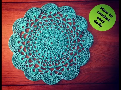 CC How to crochet easy doily