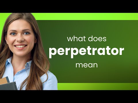 Perpetrator | PERPETRATOR definition