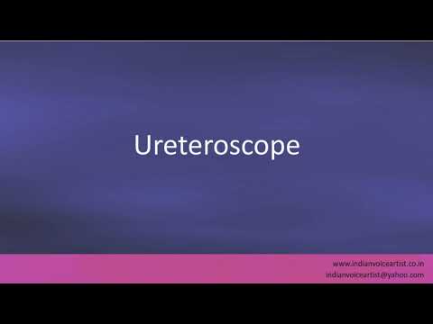 Pronunciation of the word(s) "Ureteroscope".