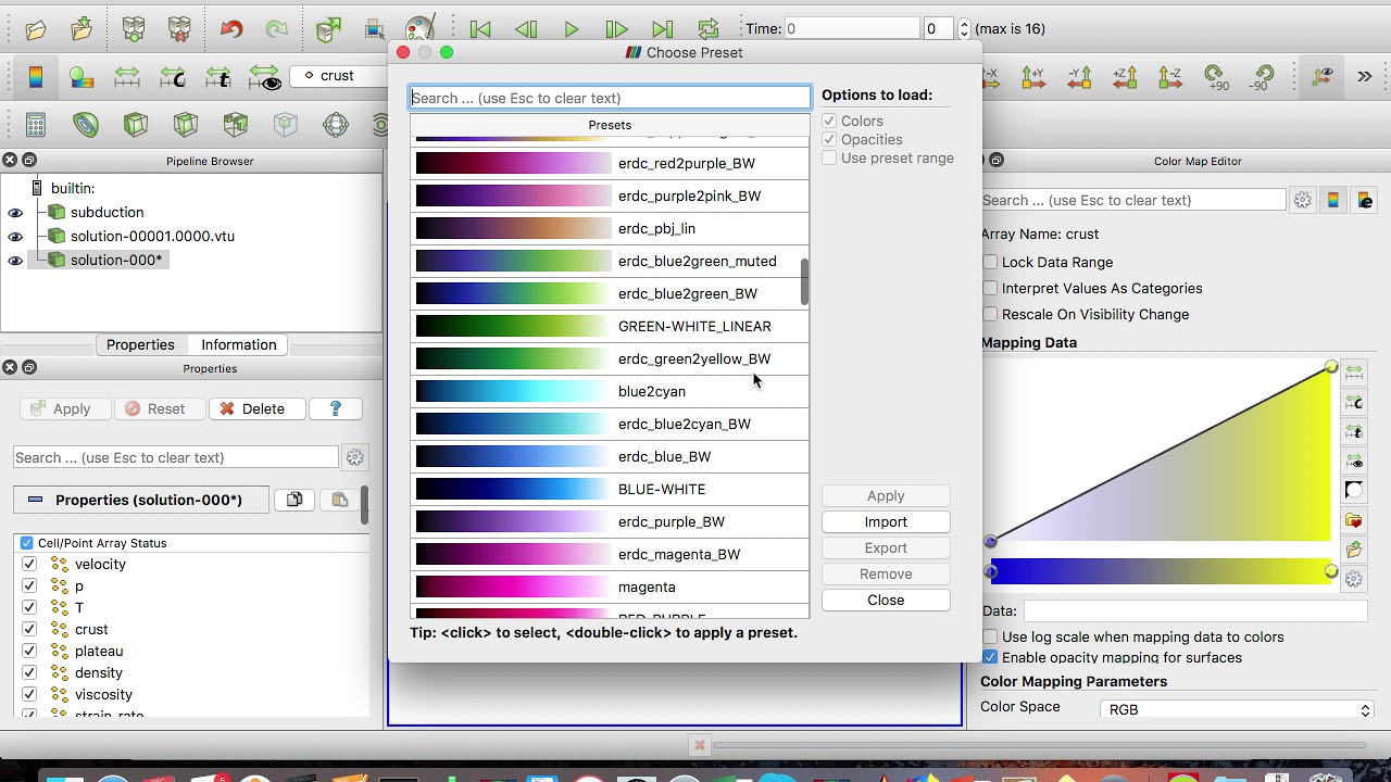 Paraview tutorial - basics