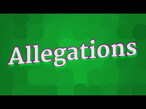 ALLEGATIONS pronunciation • How to pronounce ALLEGATIONS