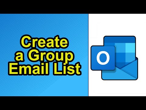 How to Create a Group Email List in Outlook